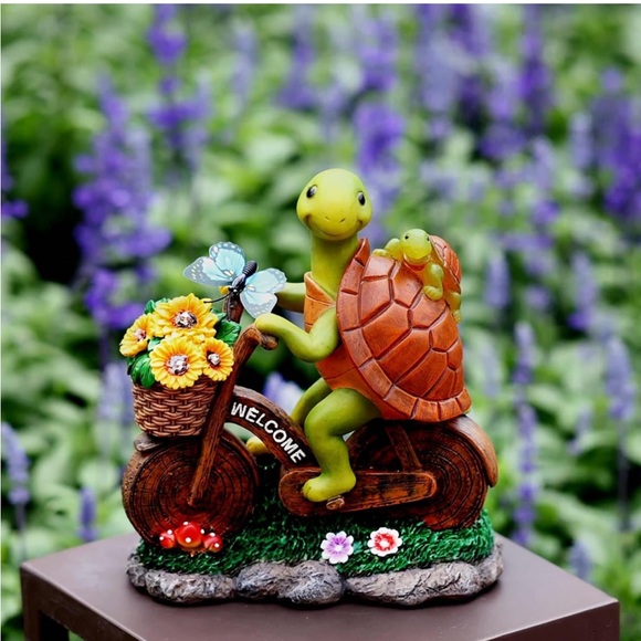 Other | Solar Powered Led Garden Turtle Outdoor Decor | Poshmark
